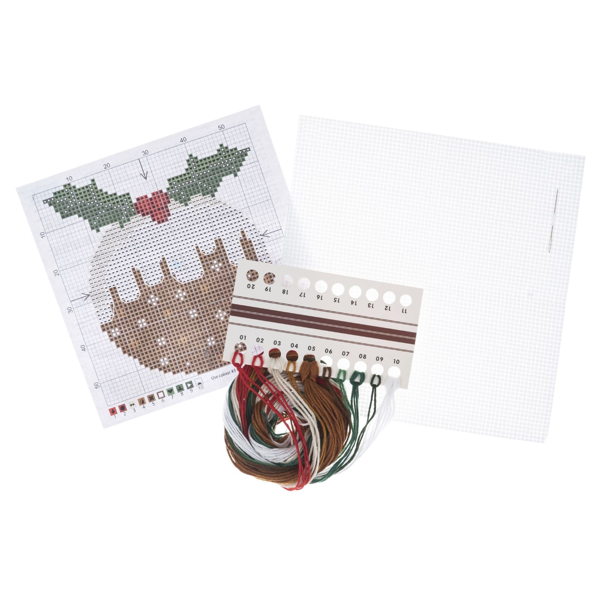 Cross Stitch Kit - Christmas Pudding