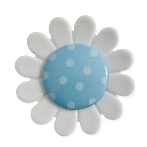 Daisy Shank Flower Button - 23mm