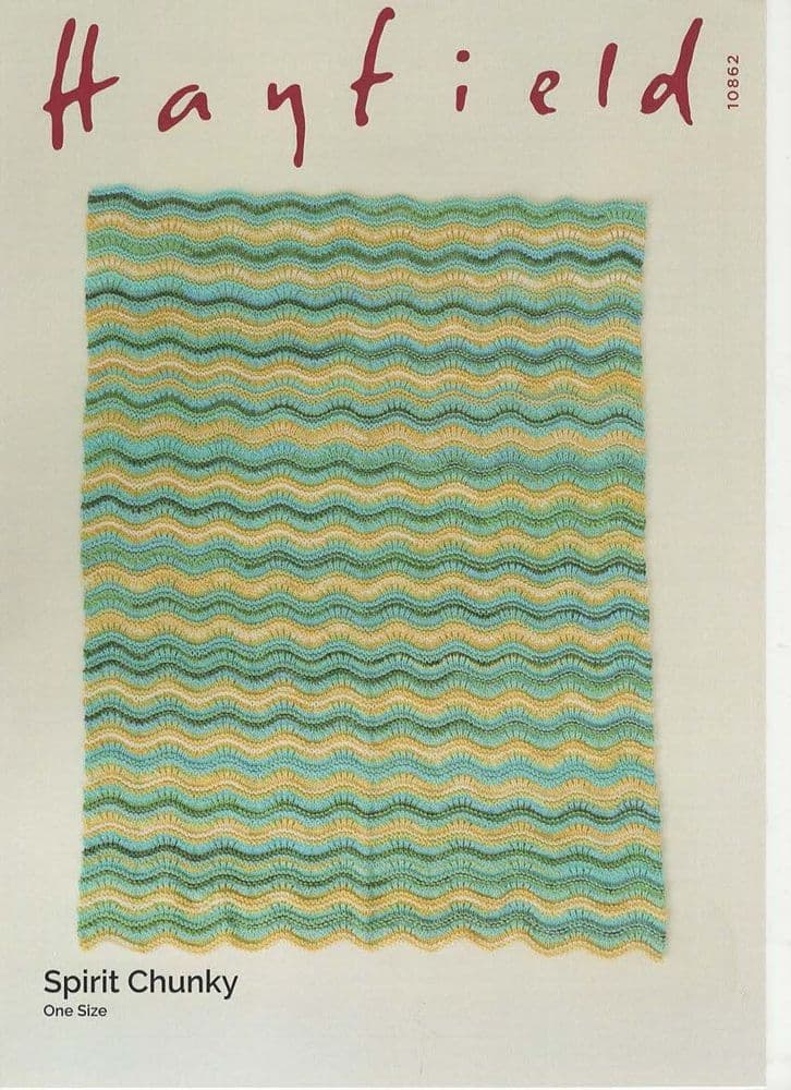 Hayfield Blanket Knitting Pattern in Spirit Chunky 10862