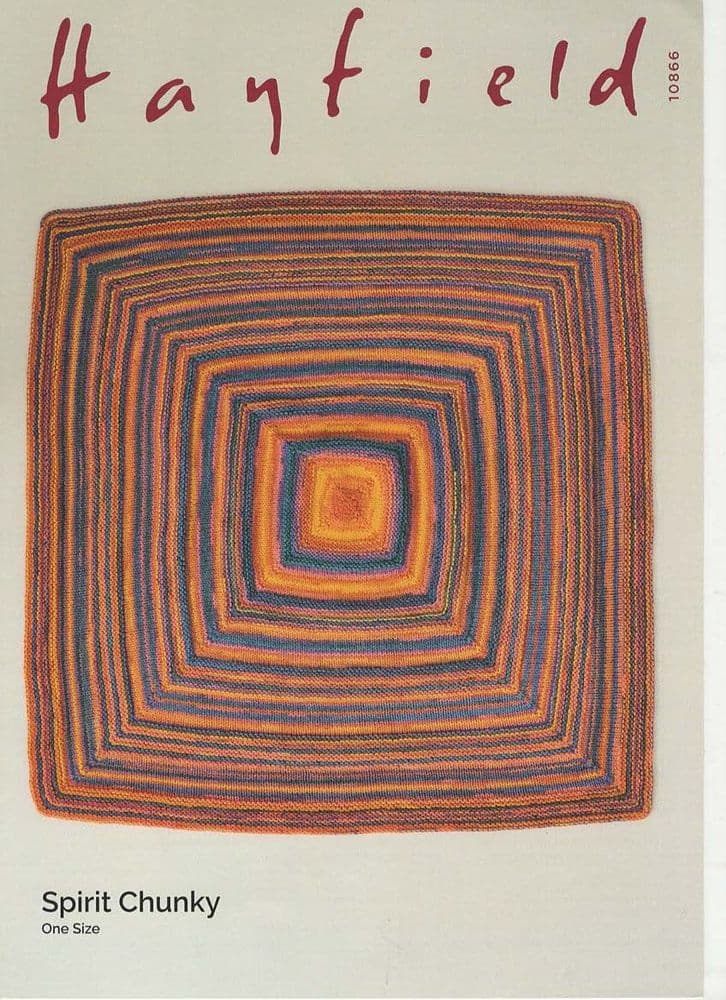Hayfield Blanket Knitting Pattern in Spirit Chunky 10866