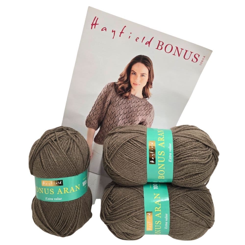 Hayfield Bonus Aran Top Kit
