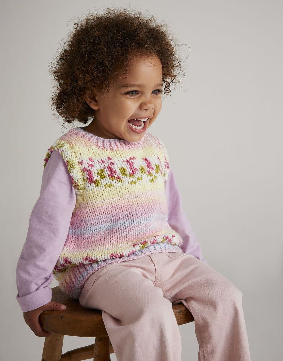 Hayfield Girls Vest Top Knitting Pattern in Blossom Chunky - 5571 PDF ...