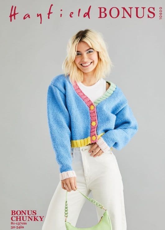 Hayfield Ladies Cardigan Knitting Pattern in Bonus Chunky - 10600 PDF ...