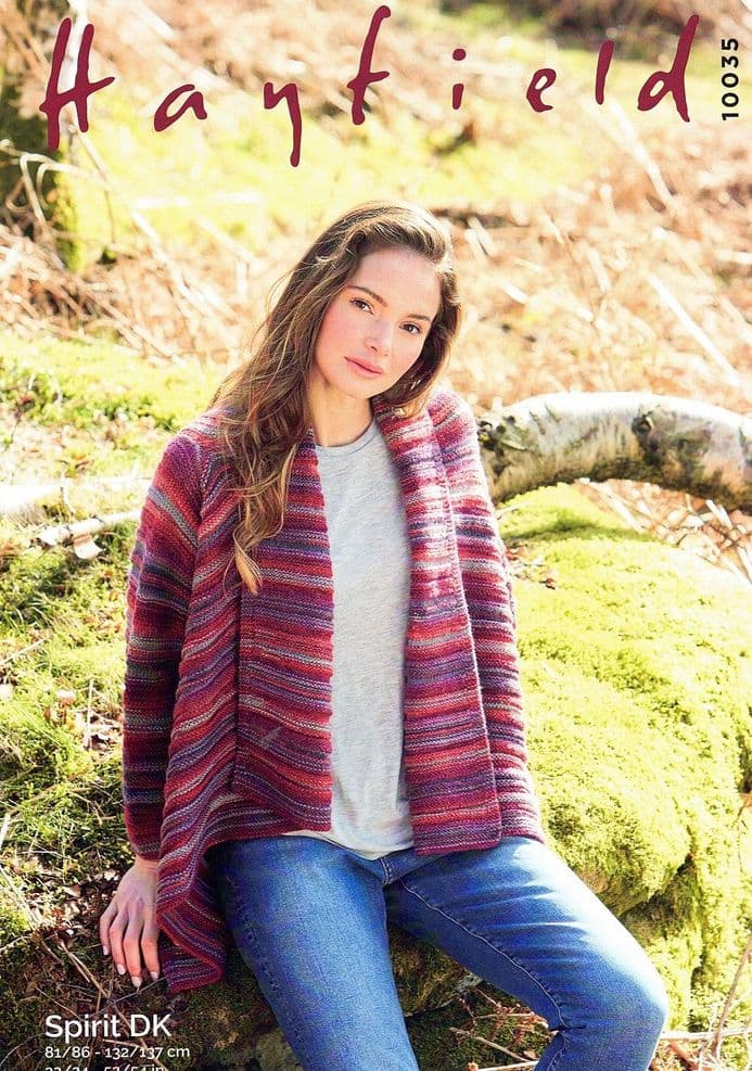 Hayfield Ladies Cardigan Knitting Pattern in Spirit DK 10035