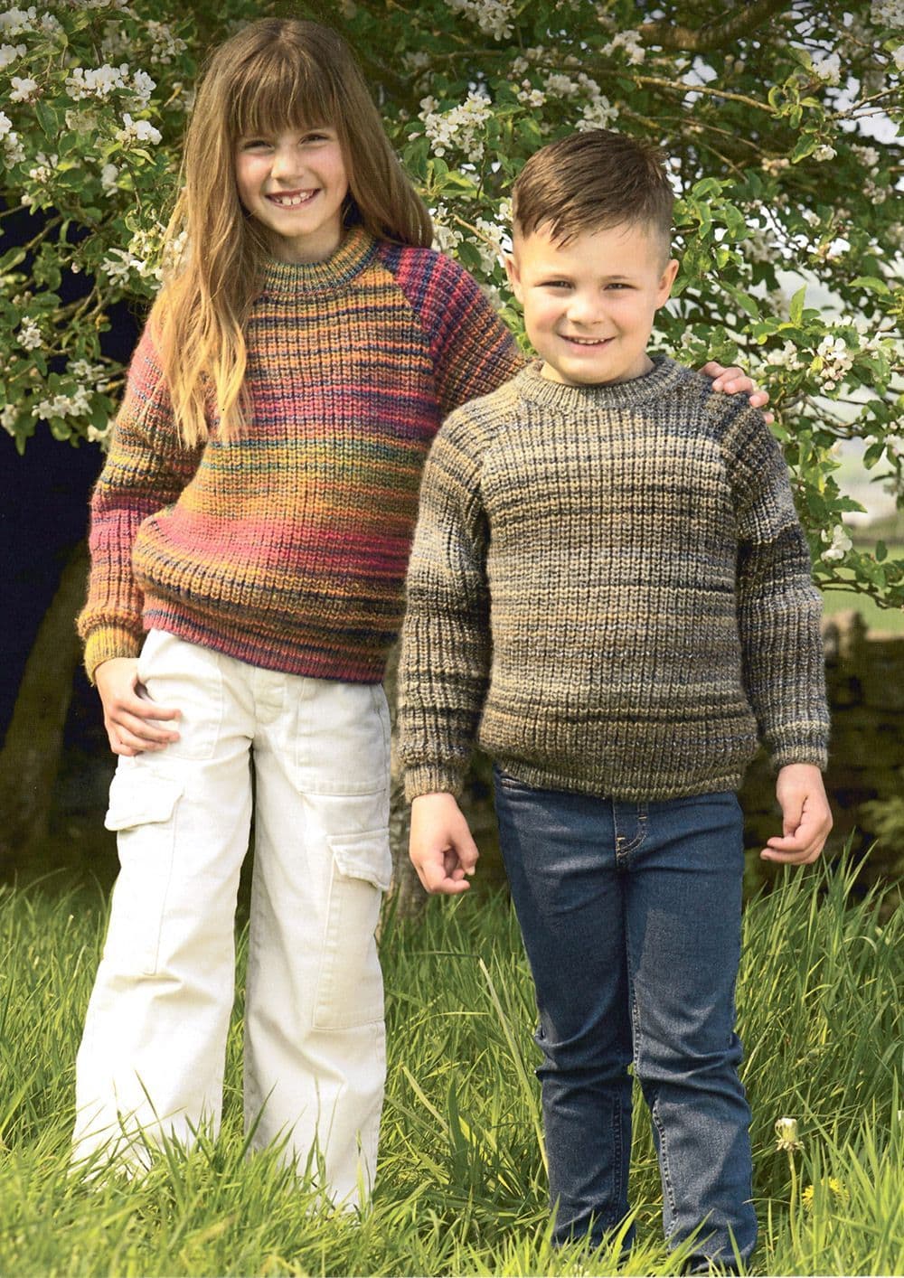 James C Brett Childrens Sweater Knitting Pattern in Emotions DK 1008