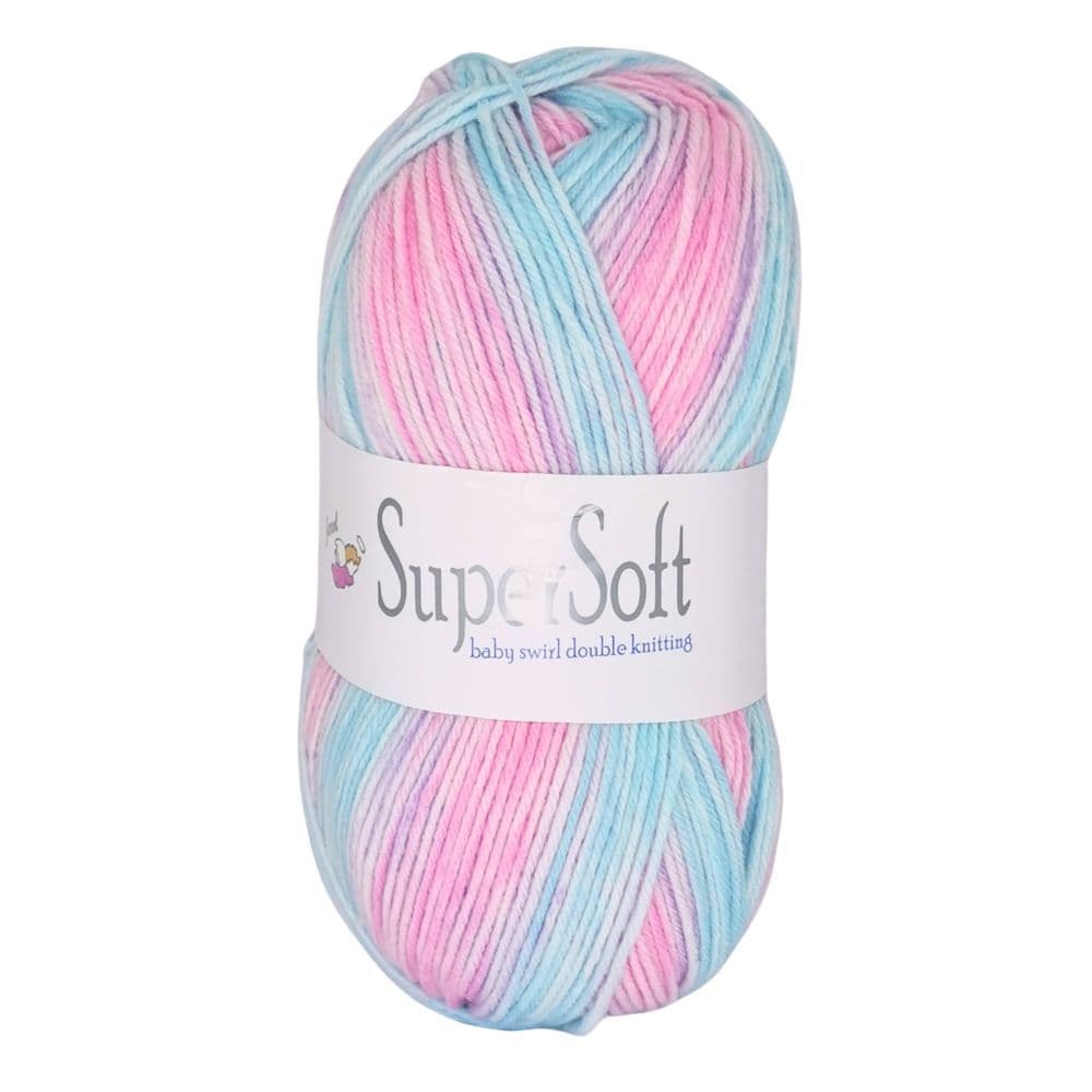 Jarol Supersoft Baby Swirl DK Knitting Yarn 100g Balls - 6 Colours