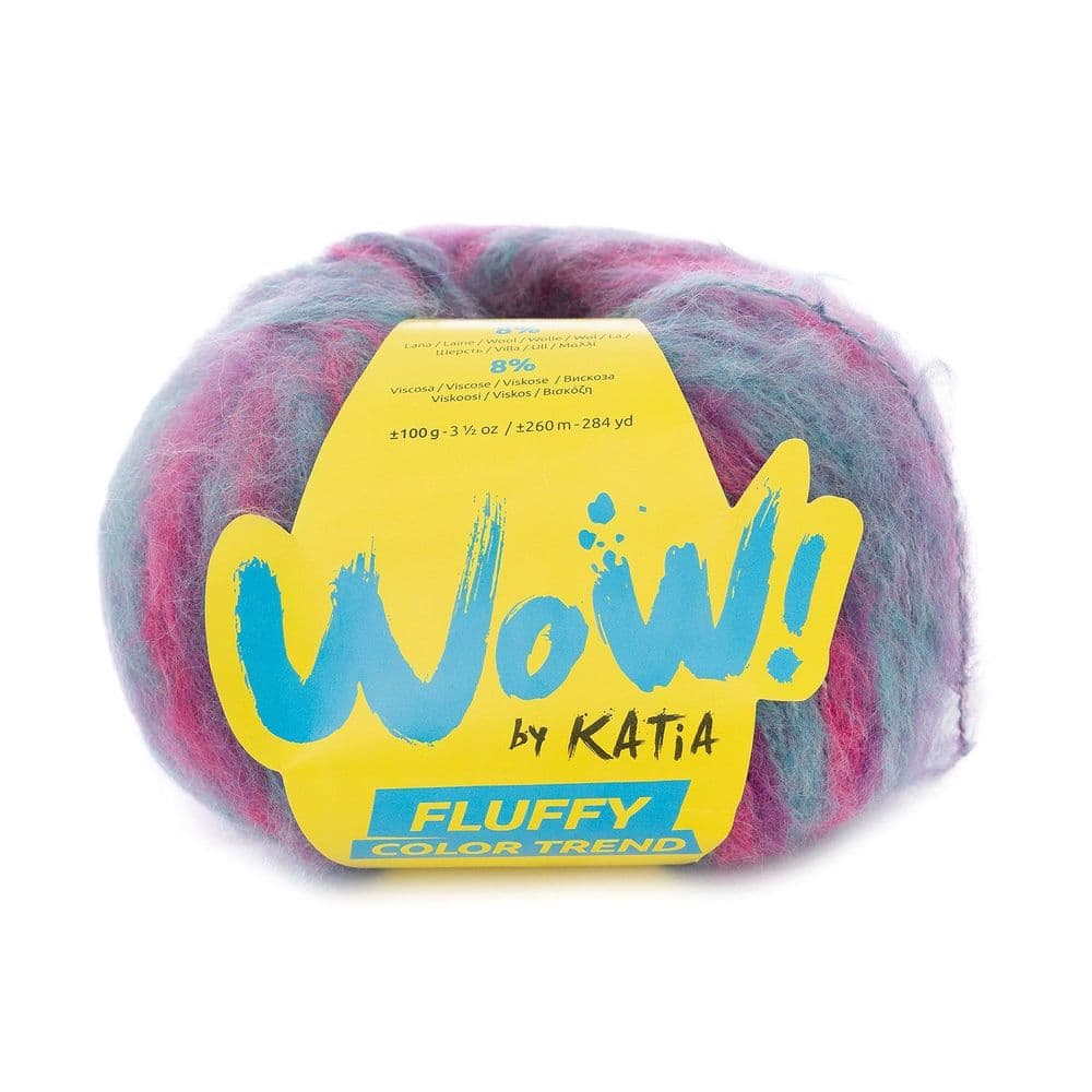 Katia Wow Fluffy Color Trend Aran - 100g - All Shades
