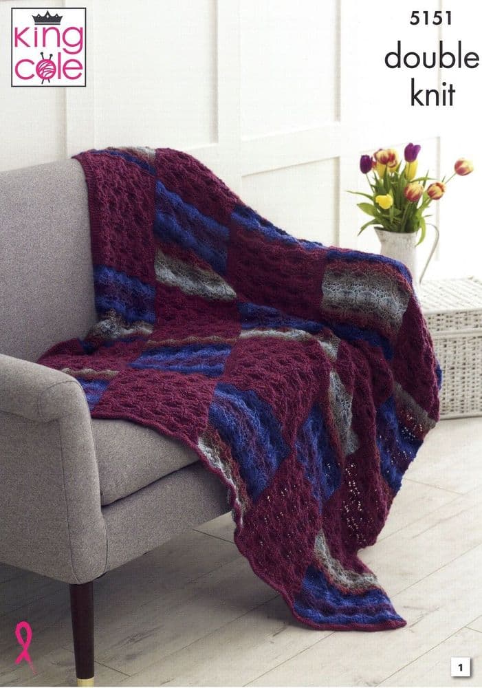 King Cole Home Accessories Knitting Pattern in Riot DK 5151