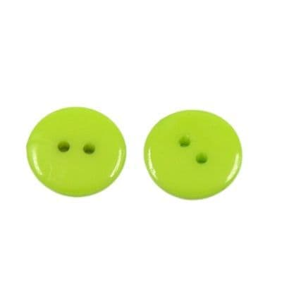 Plain 2 Hole Plastic Button - 15mm