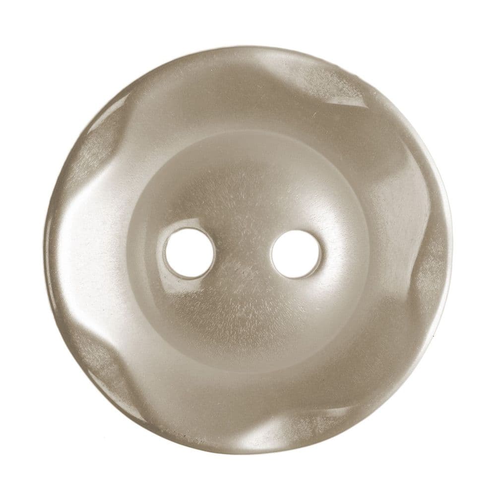 Polyester Scalloped Edge Button - 16mm