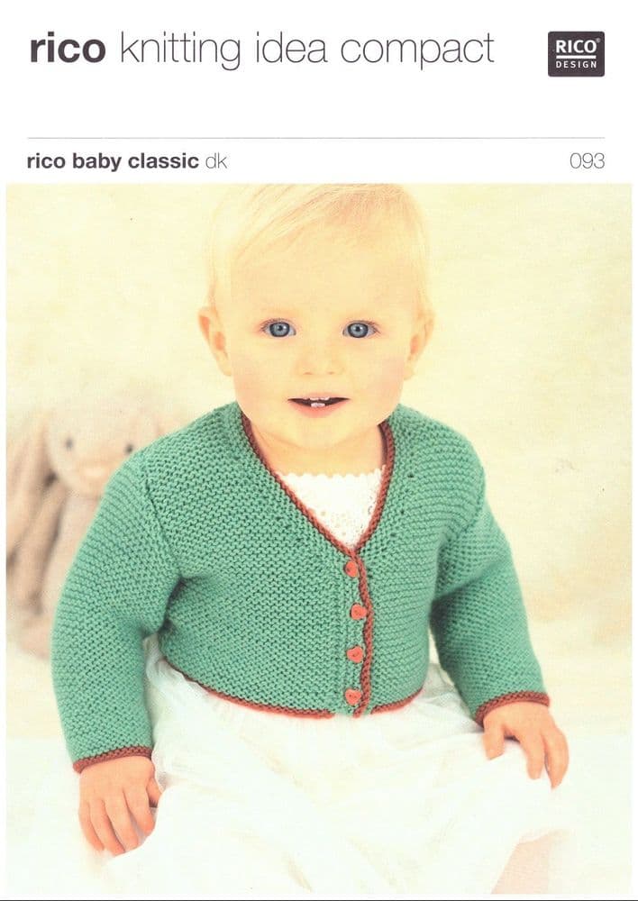 Rico Babies/Childrens Cardigans Knitting Pattern in Rico Baby Classic ...