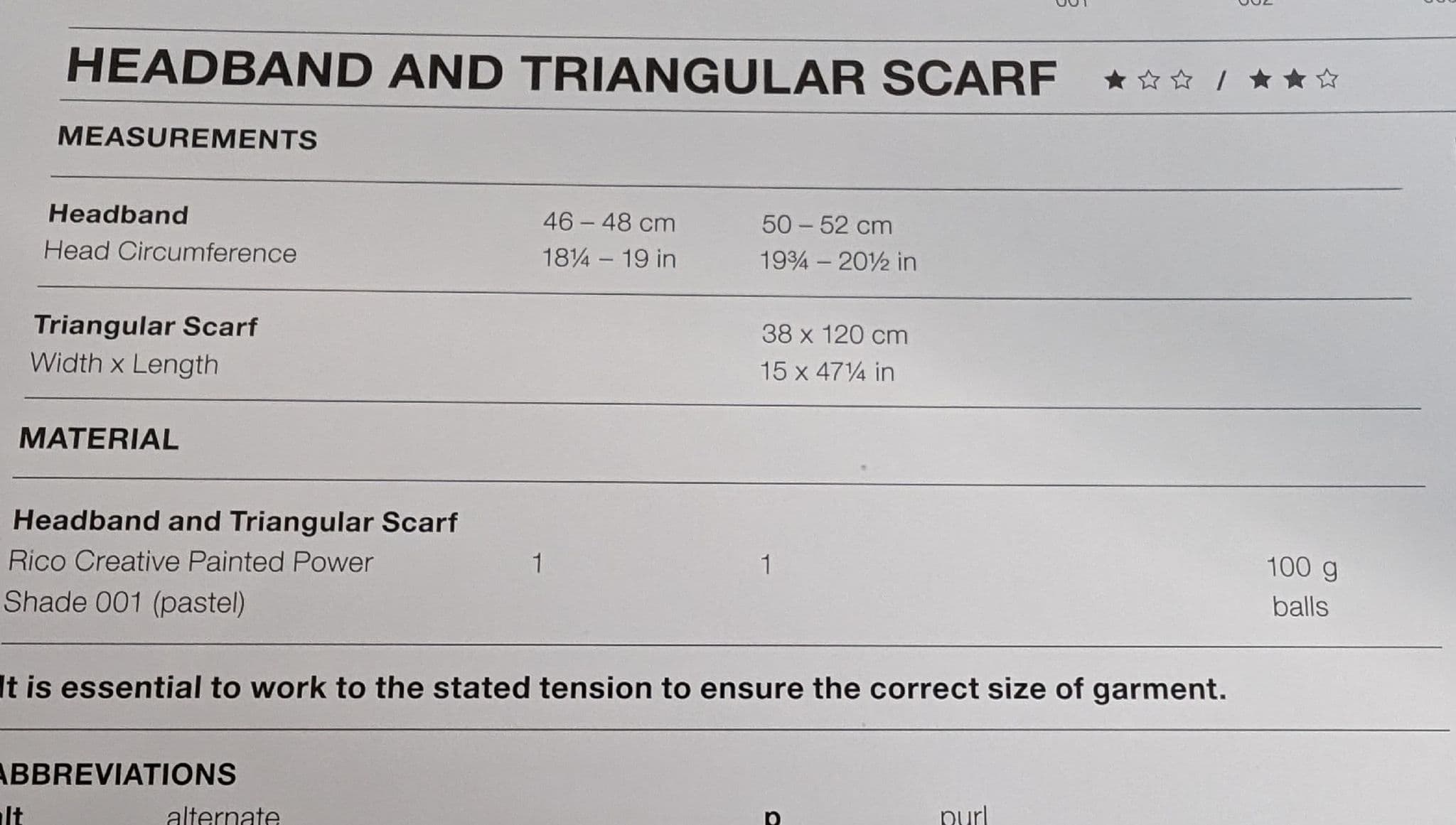 Rico Children s Headband & Shawl Crochet Pattern in Painted Power Aran ...