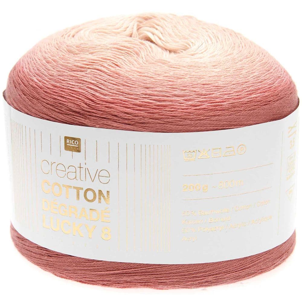 Rico Creative Cotton Degrade Lucky 8 - 200g - ALL Shades