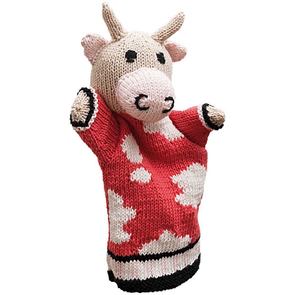 Rico Knit Kit Hand Puppet Cow Lucy