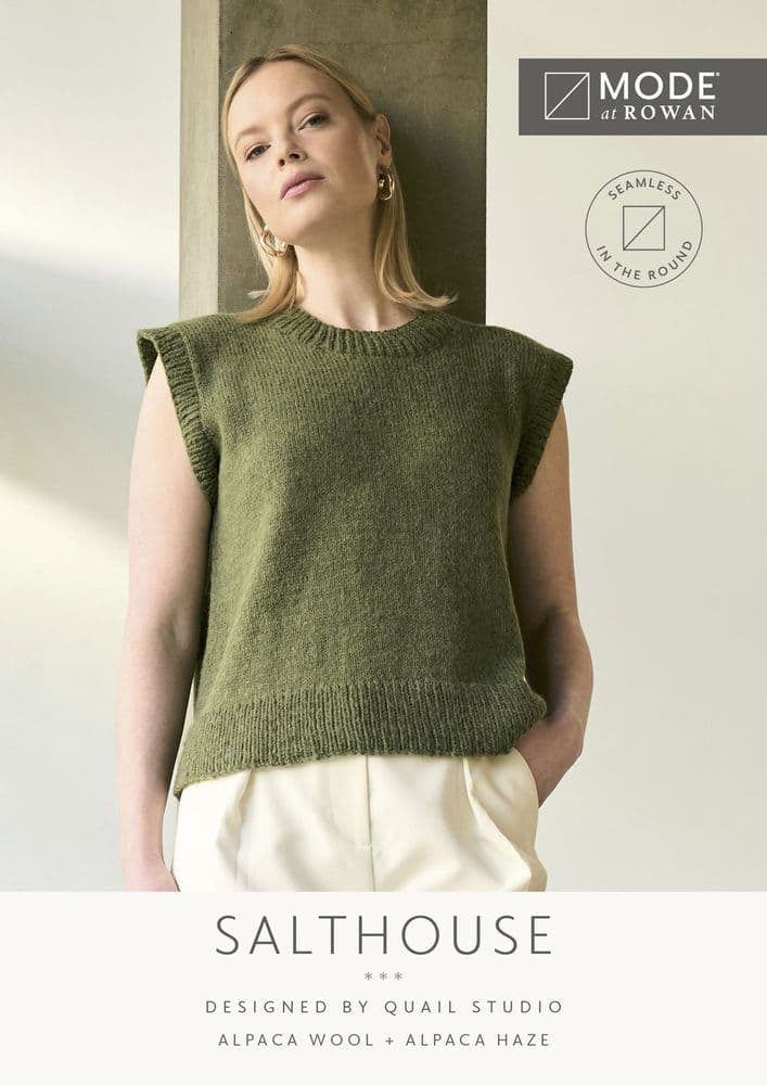 Rowan Ladies Salthouse Vest Knitting Booklet in Alpaca Wool & Alpaca ...
