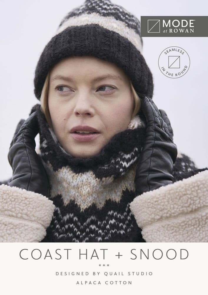 Rowan Mode Coast Hat & Snood Knitting Booklet in Alpaca Cotton MIP7