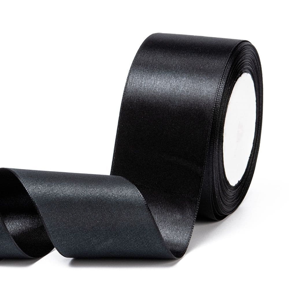 Satin Effect Ribbon Polyester 50mm Wide - Multiple Colours 22 Metre Roll