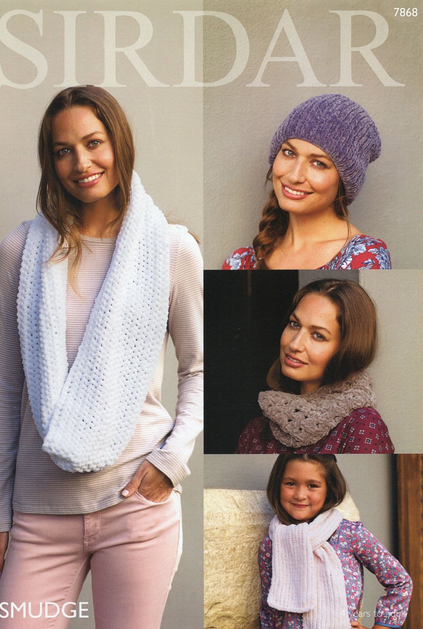Sirdar Accessories Knitting Pattern in Smudge 7868