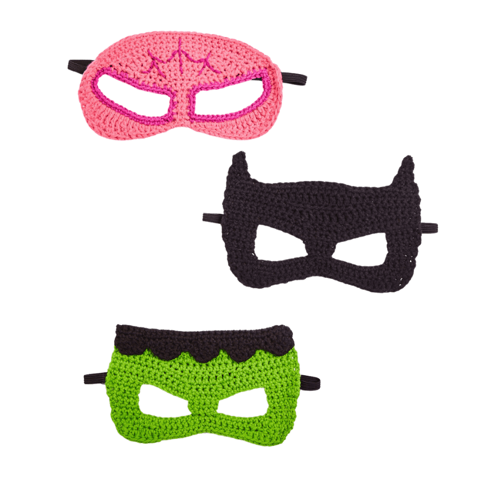 Sirdar Alter Ego Masks Crochet Pattern in Snuggly Replay DK 2620