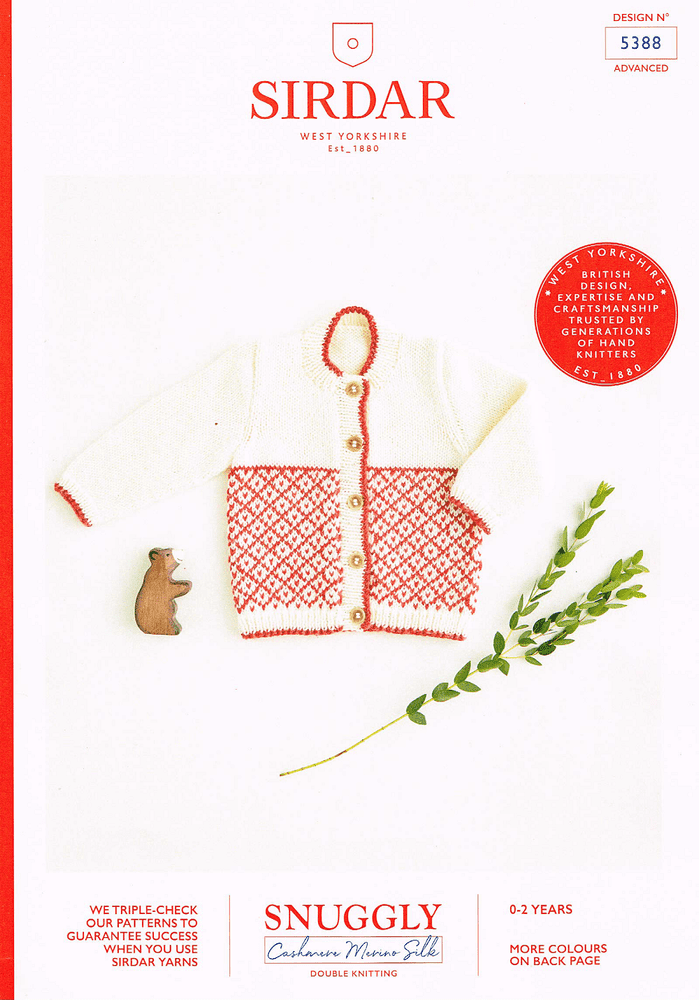 Sirdar Babies Cardigan Knitting Pattern in Snuggly Cashmere Merino Silk ...