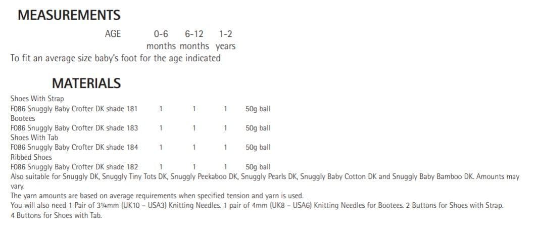 Sirdar Babies Shoes Knitting Pattern in Baby Crofter DK - 4514 PDF DOWNLOAD