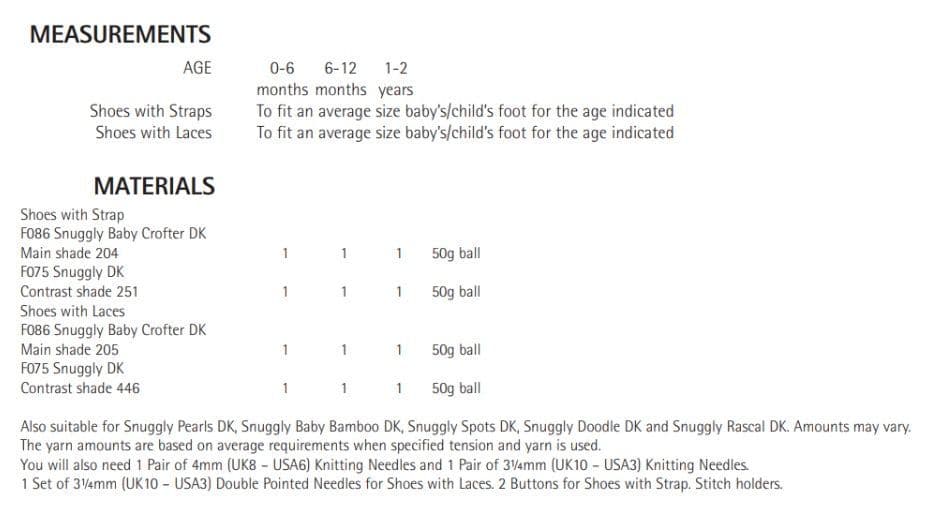 Sirdar Babies Shoes Knitting Pattern in Baby Crofter DK - 4870 PDF DOWNLOAD