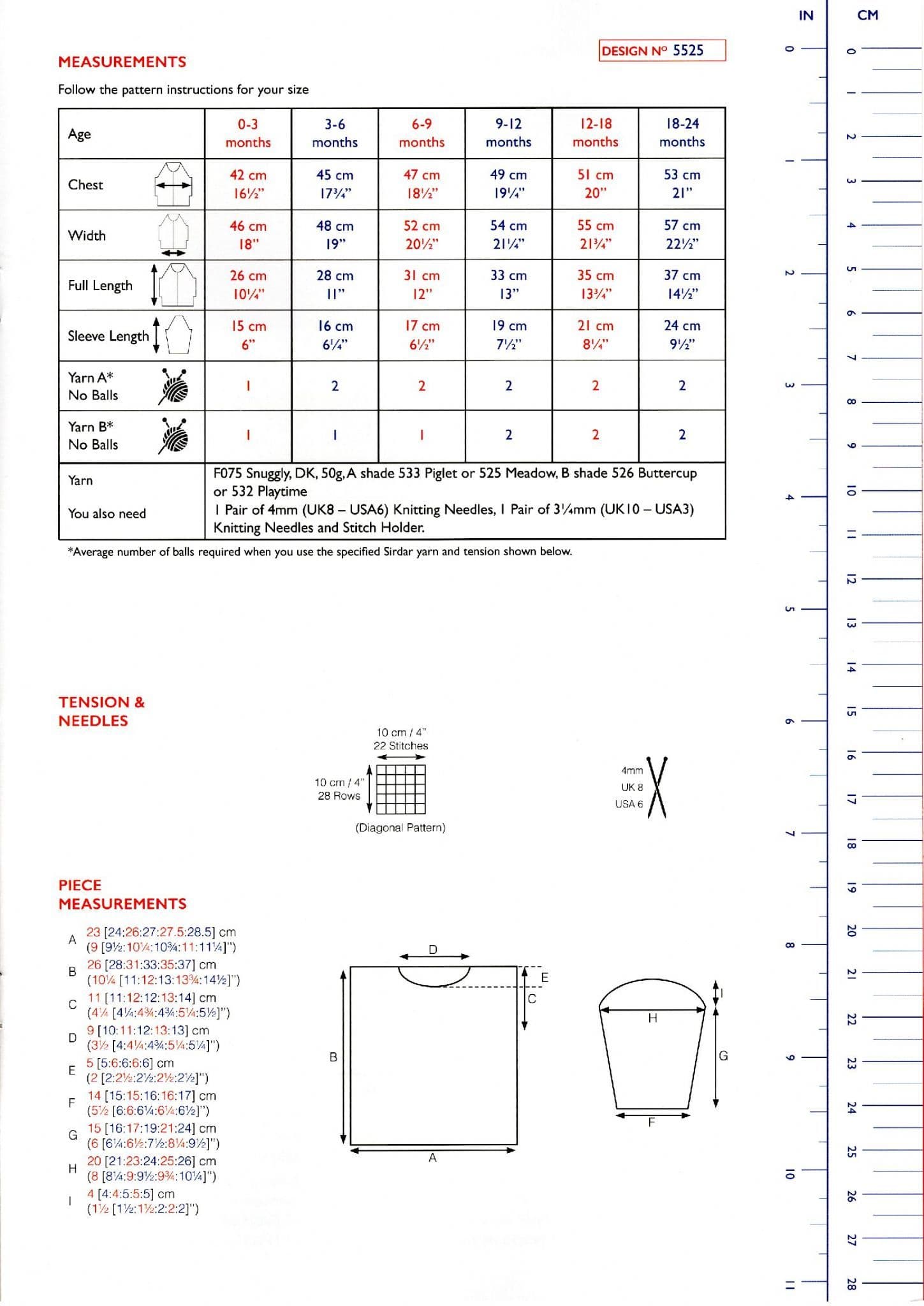 Sirdar Beach Hut Stripe Sweater Knitting Pattern in Snuggly DK 5525