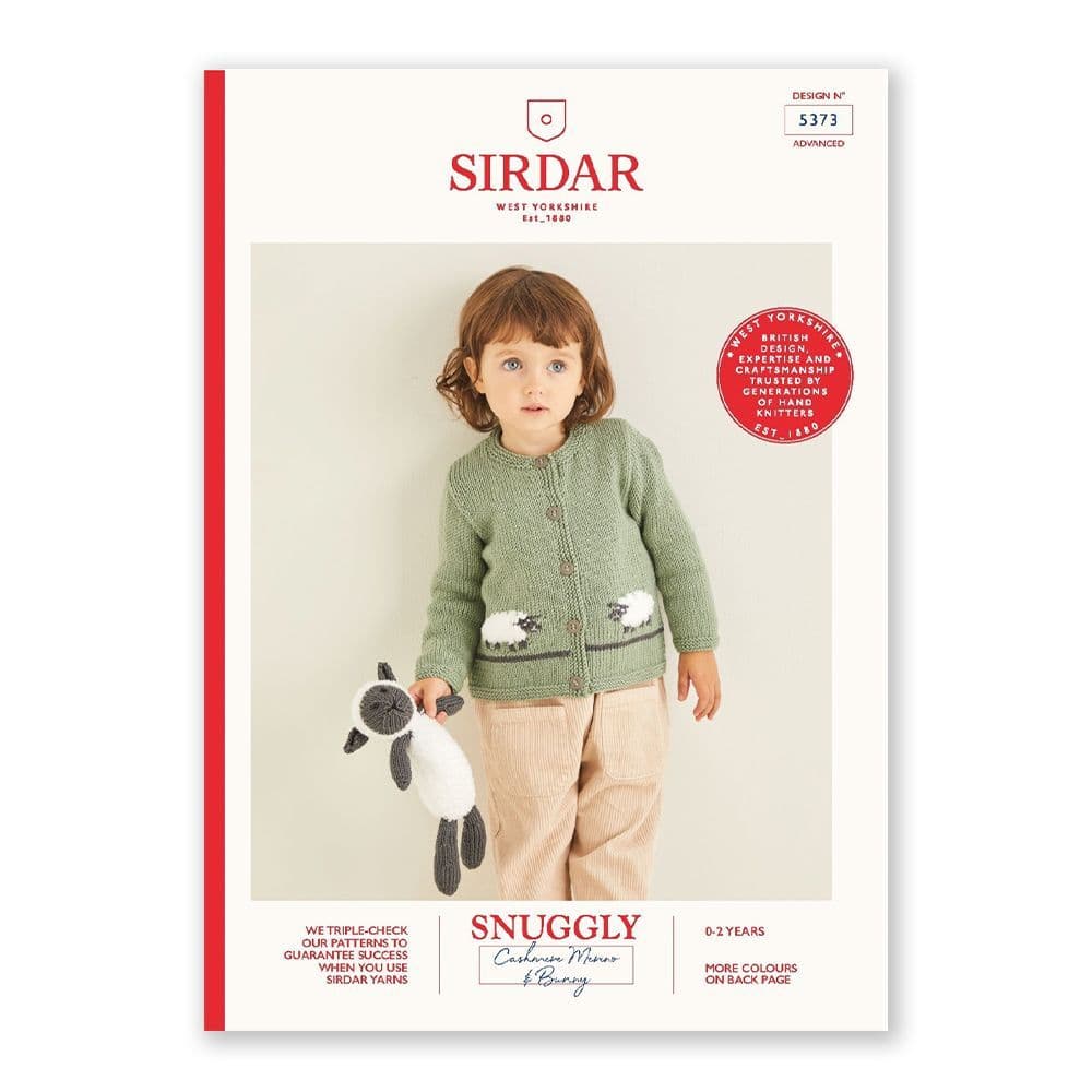 Sirdar Cardigan & Toy Knitting Pattern in Snuggly Cashmere Merino 5373