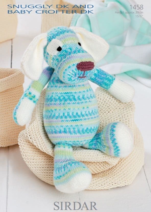 Sirdar Dog Toy Knitting Pattern in Baby Crofter DK - 1458 PDF DOWNLOAD