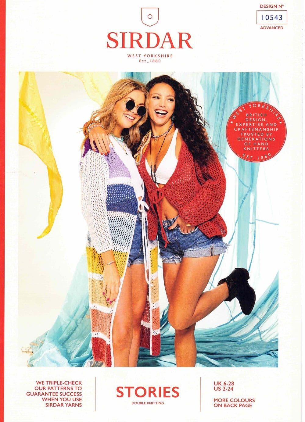 Sirdar Jacket Knitting Pattern in Stories DK - 10543 PDF DOWNLOAD