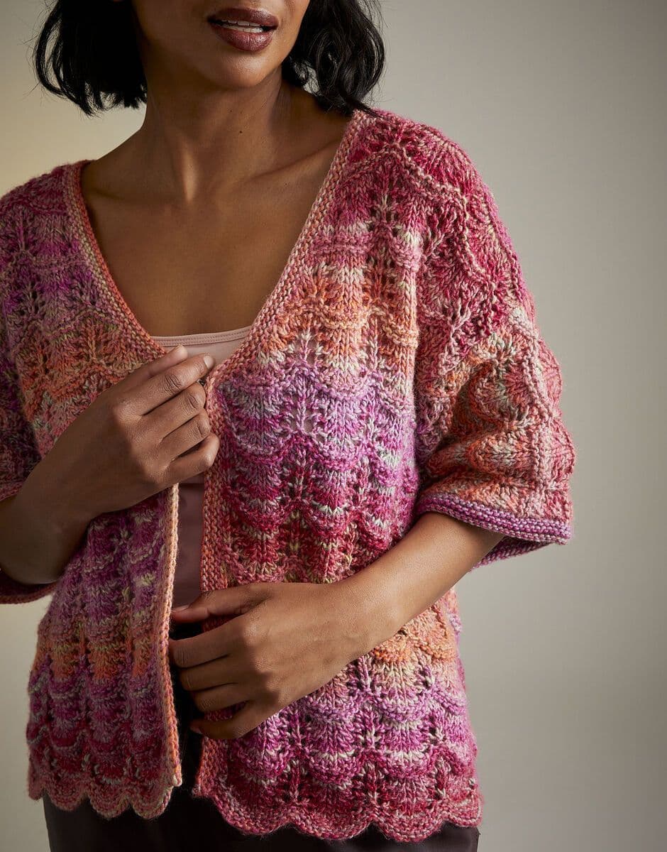 Sirdar Ladies Cardigan Knitting Pattern in Jewelspun Aran - 10715