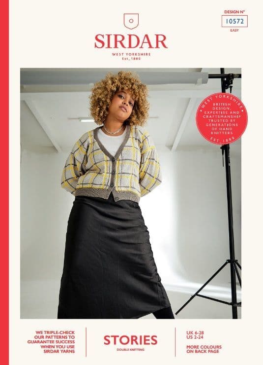 Sirdar Ladies Cardigan Knitting Pattern in Stories DK - 10572 PDF DOWNLOAD