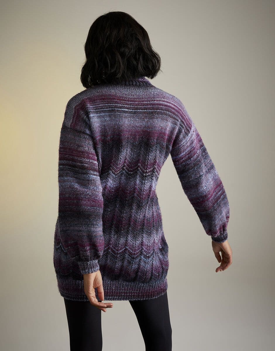 Sirdar Ladies Sweater Knitting Pattern in Jewelspun Aran - 10713