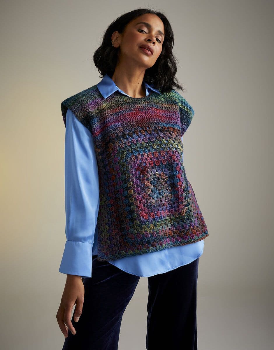 Sirdar Ladies Tabard Crochet Pattern in Jewelspun Aran - 10728 PDF DOWNLOAD