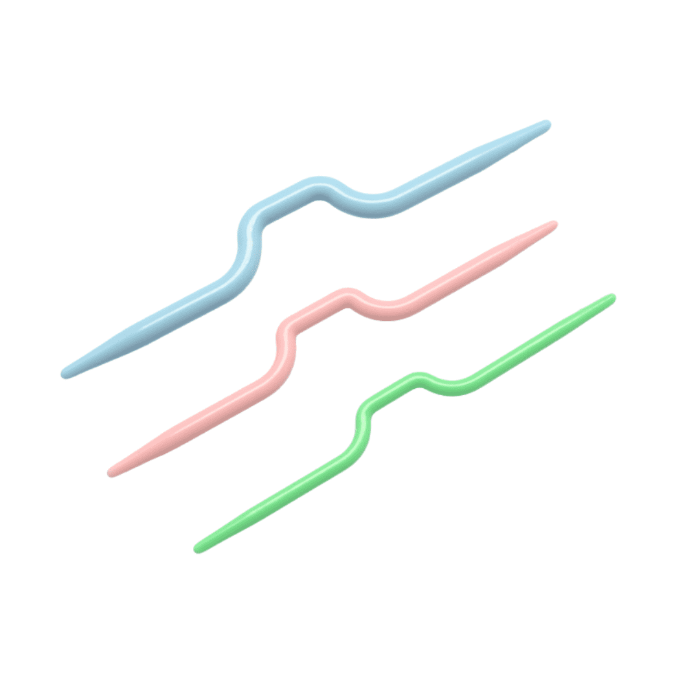 The Wool Factory Cranked Cable Needles Set of 3