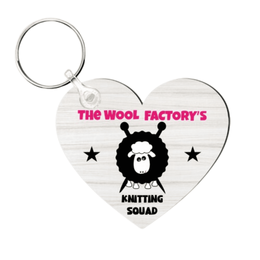 The Wool Factory Heart Squad Keyring