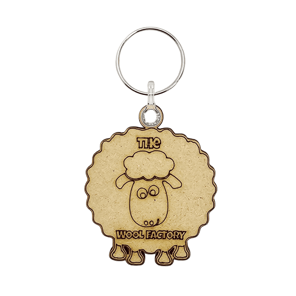 The Wool Factory MDF Keyring