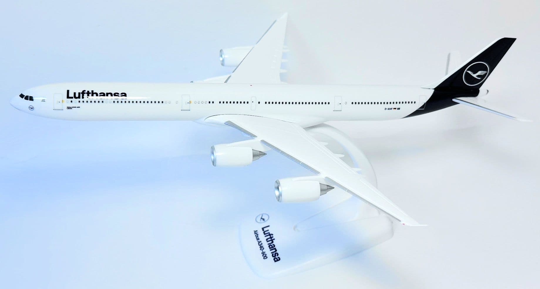 Airbus A340-600 Lufthansa Herpa Snap Fit Collectors Model Scale 1 250 D ...