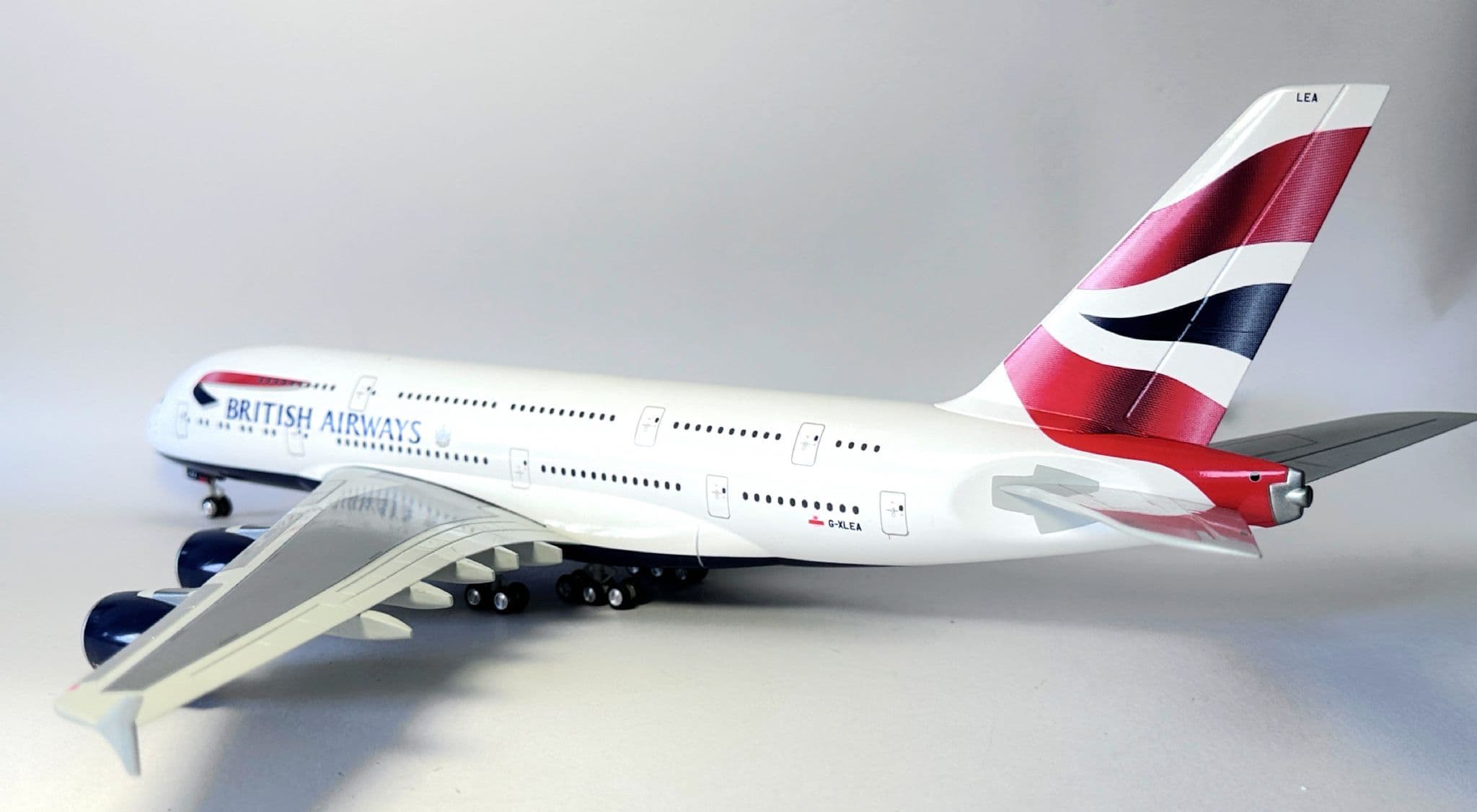 Airbus A380 BA British Airways Premium Herpa Collectors Model Scale 1 ...