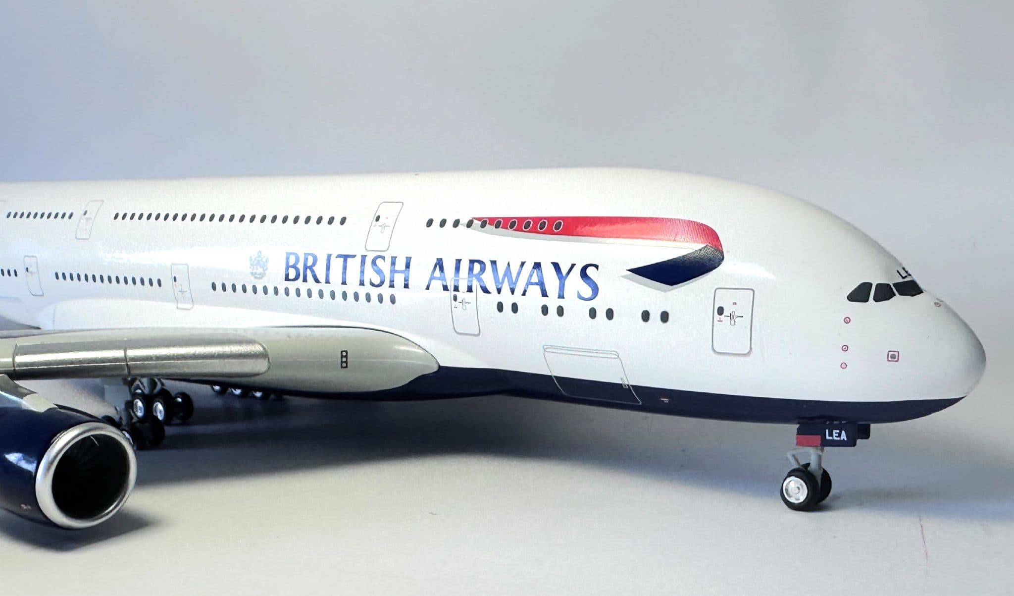 Airbus A380 BA British Airways Premium Herpa Collectors Model Scale 1 ...