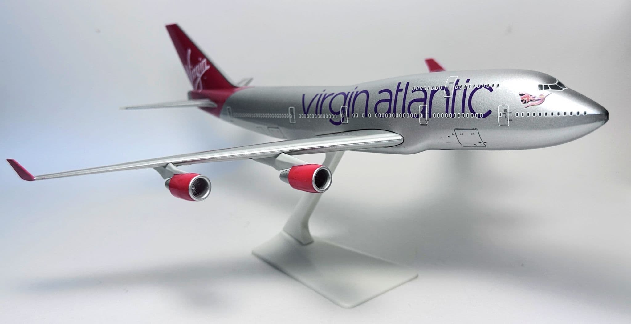 Boeing 747-400 Virgin Atlantic Airways Snap Fit Collectors Model Scale ...