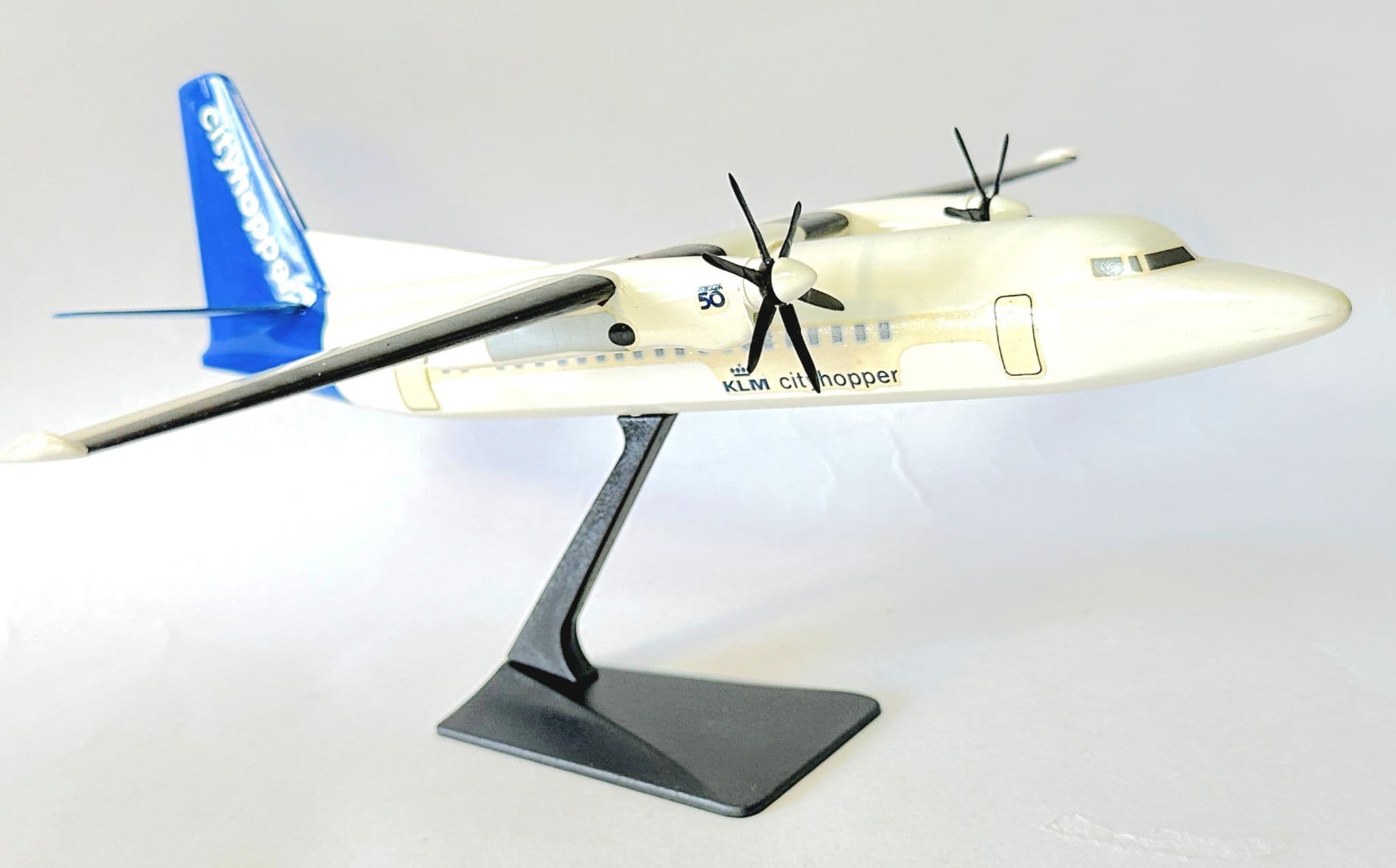 Fokker F-50 KLM City Hopper Vintage IMC / CMD Snap Fit Collectors Model ...