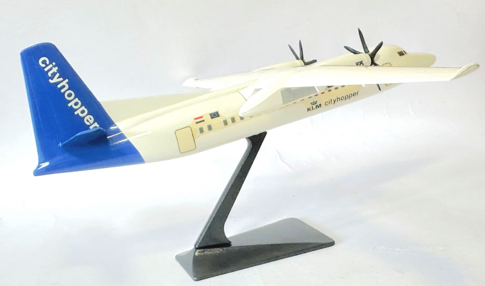 Fokker F-50 KLM City Hopper Vintage IMC / CMD Snap Fit Collectors Model ...