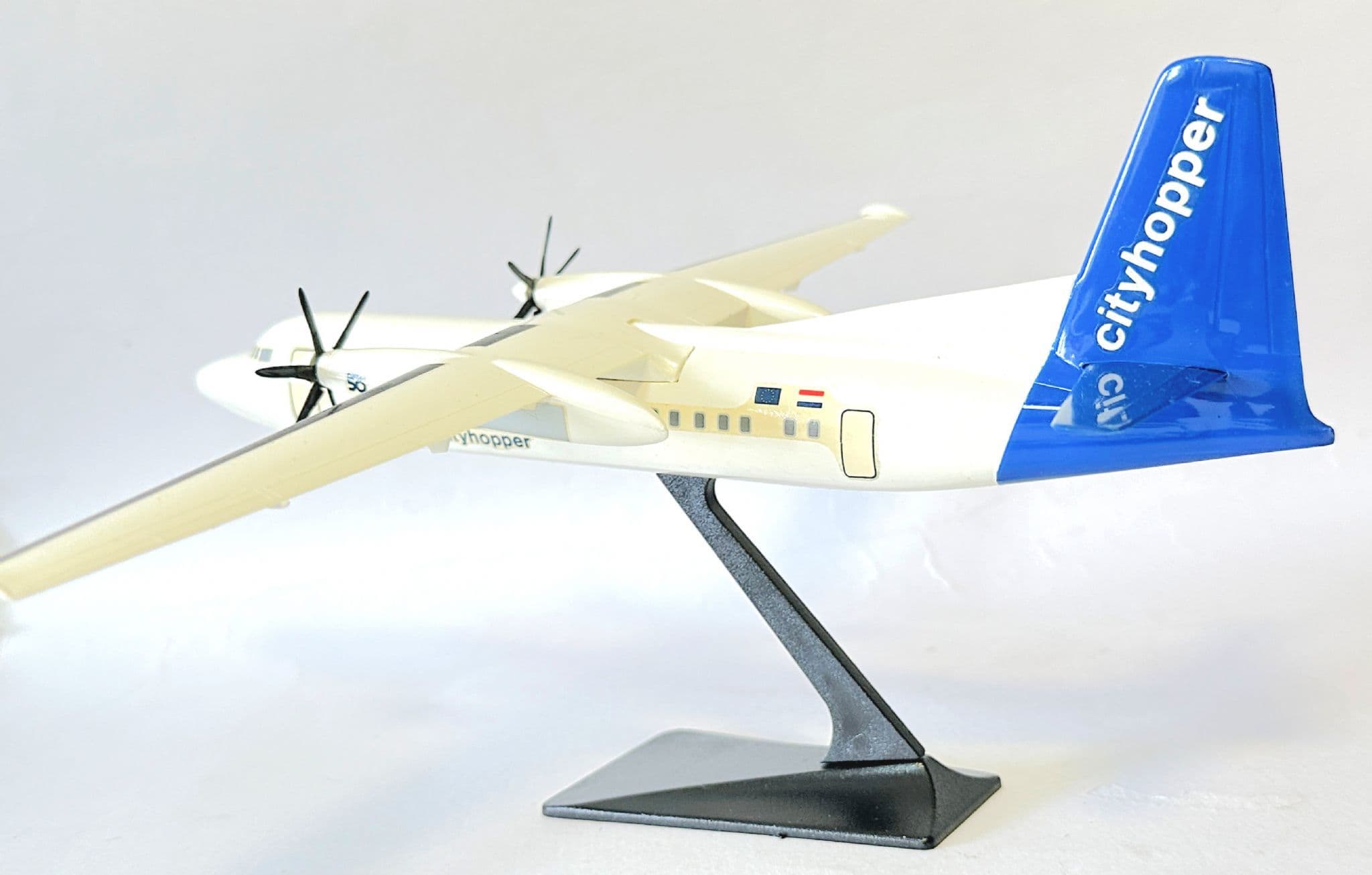 Fokker F-50 KLM City Hopper Vintage IMC / CMD Snap Fit Collectors Model ...