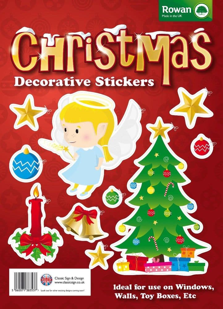 Children s Christmas Decorative Wall / Toy Box Stickers - Angel Design