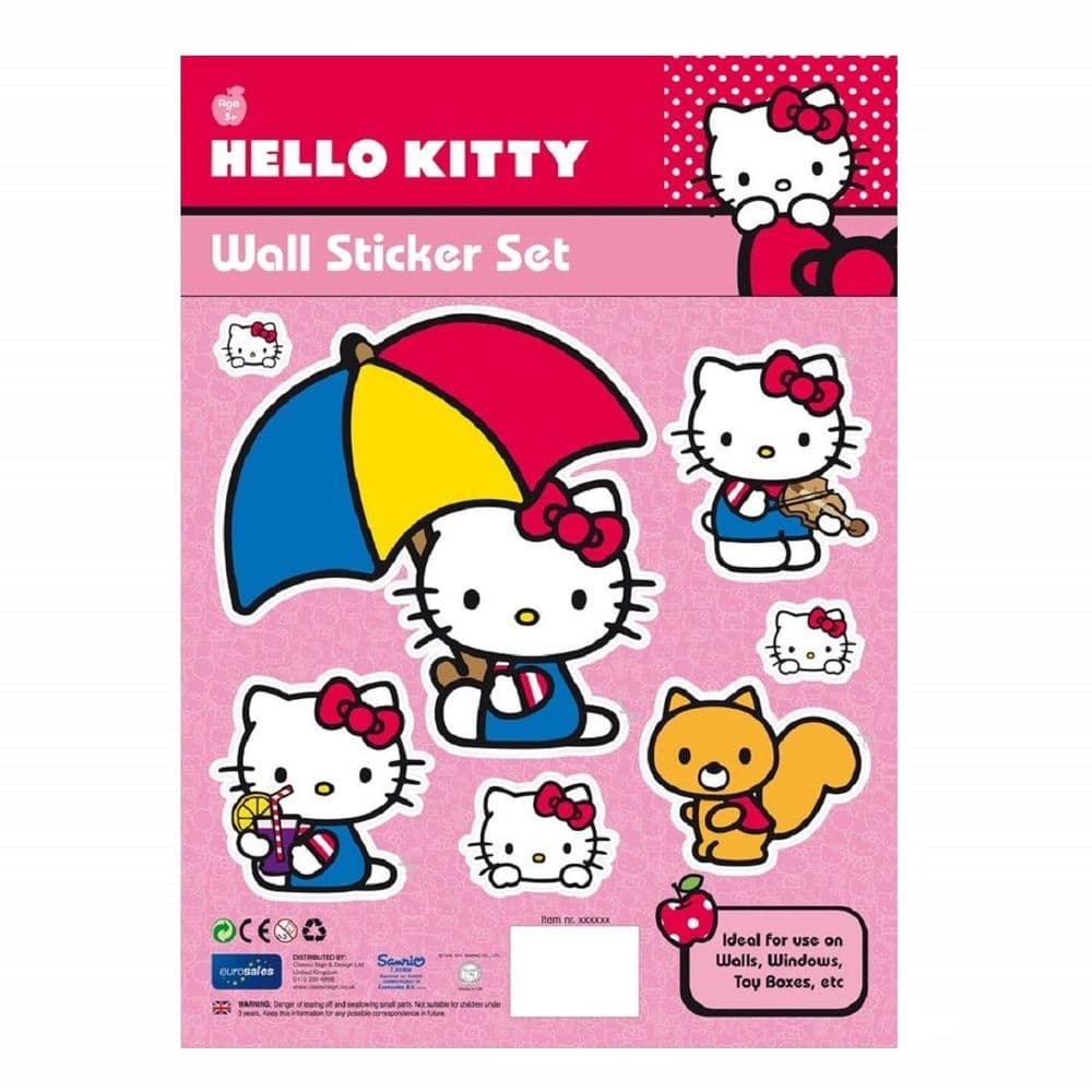Hello Kitty Wall Stickers Collectors Set No 5
