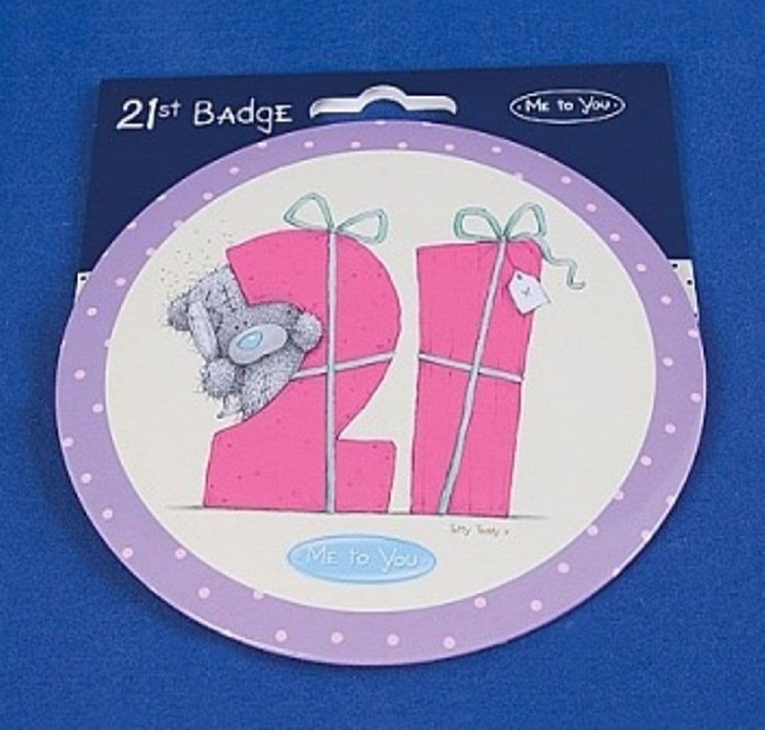 Me to You Collectors 21st Birthday Pin Badge