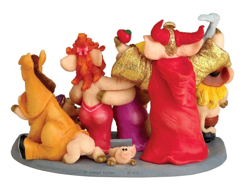 Piggin Ltd Ed Figurine What A Piggin Pantomime 381