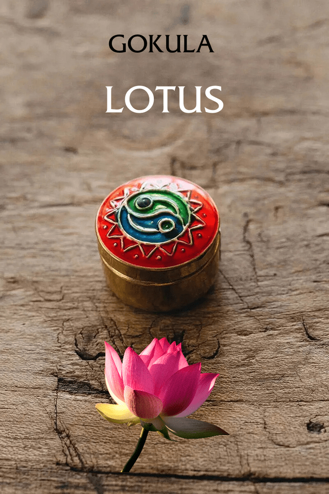Gokula Natural Solid Perfume - Lotus - 4gm