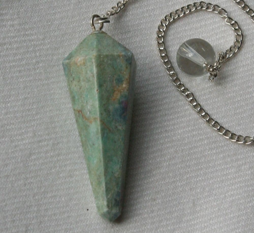 Ruby Zoisite Crystal Gemstone Dowsing Pendulum